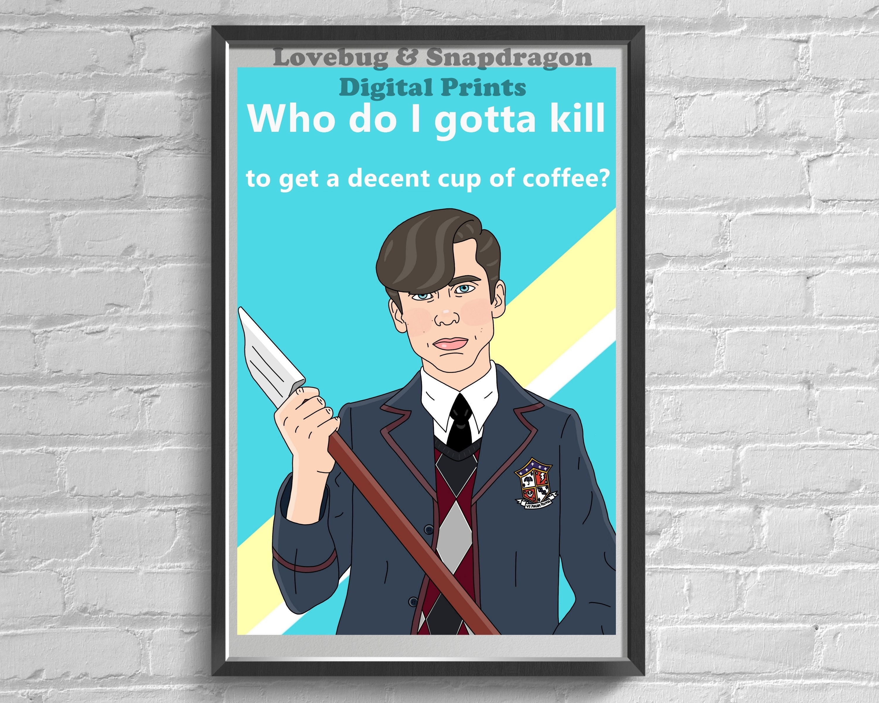 Klaus & Five Digital Print Set // Printable Wall Art, Download, Home ...