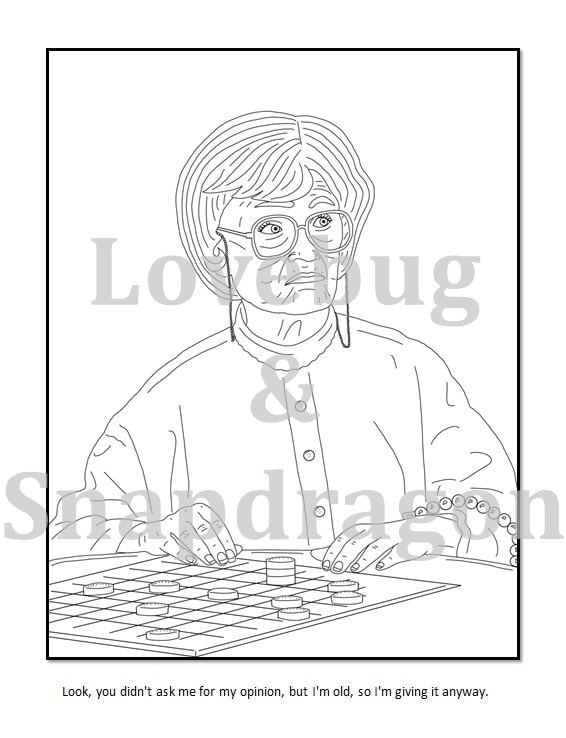 Golden Girls Digital Coloring Book // Instant Printable PDF | Etsy
