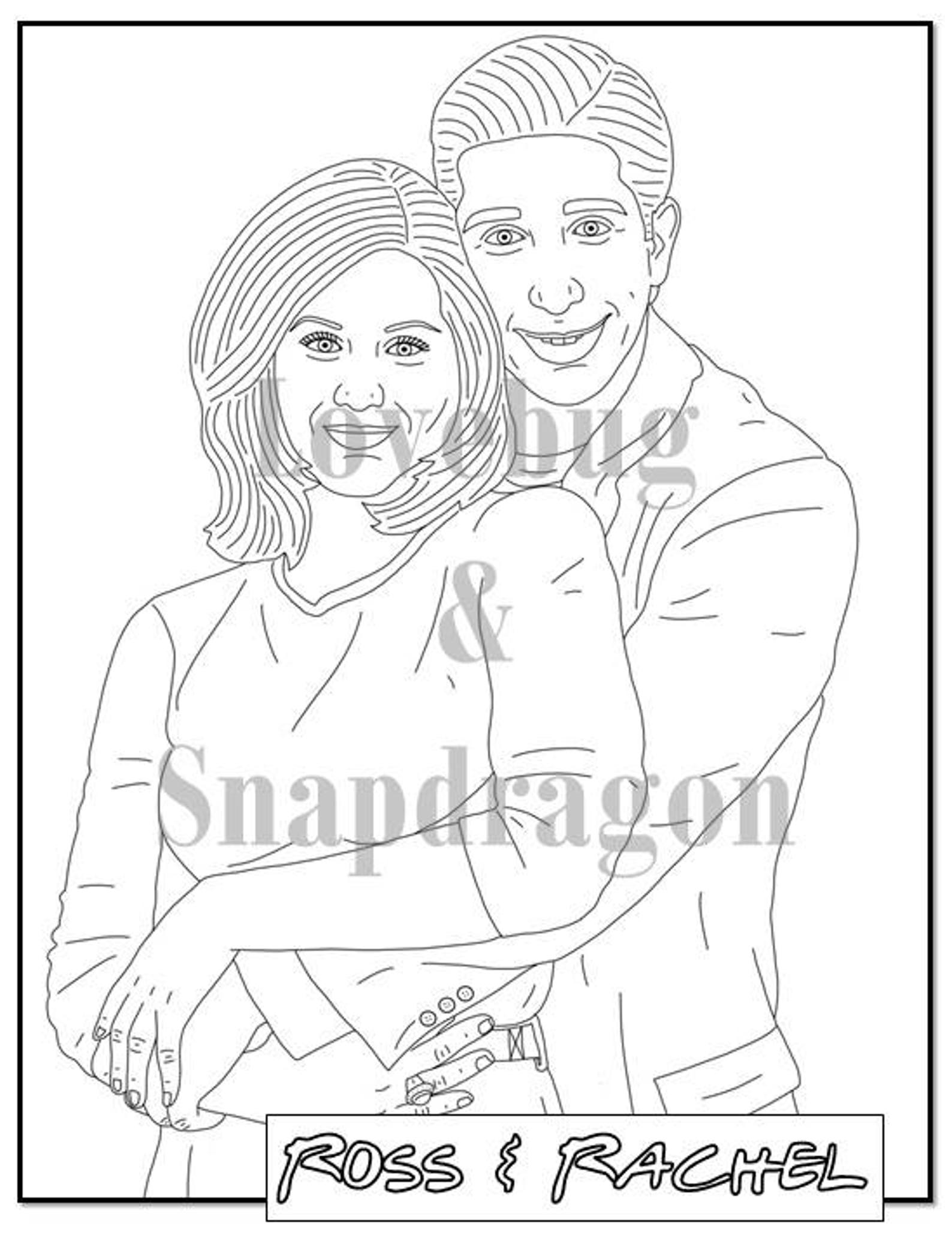 Friends Digital Coloring Book // Instant Print PDF Indoor - Etsy Australia