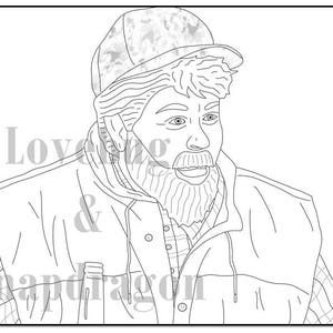 Roseanne Digital Coloring Book // Instant Print PDF File, Travel ...