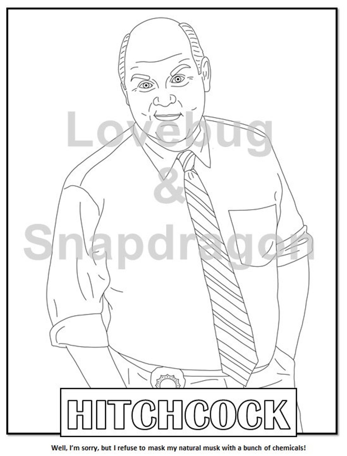 Brooklyn Nine-nine Digital Coloring Book // Instant Print PDF | Etsy