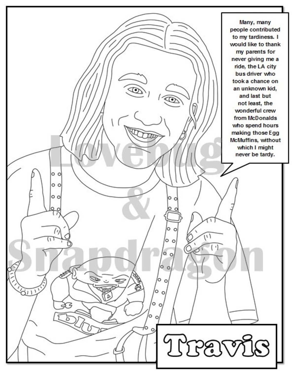 Clueless Digital Coloring Book // Instant Print Digital PDF - Etsy