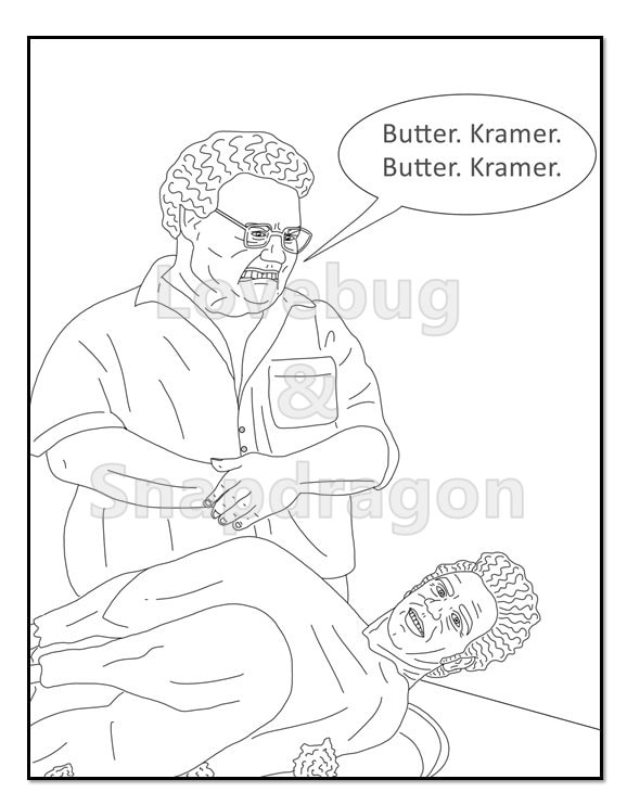 Seinfeld Digital Coloring Book // Instant Print PDF File, Travel ...