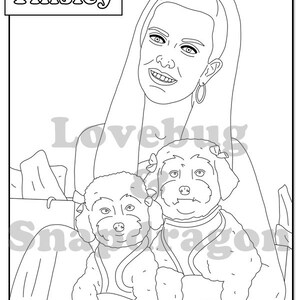 Real Housewives New York Digital Coloring Book // Instant Print, Adult ...