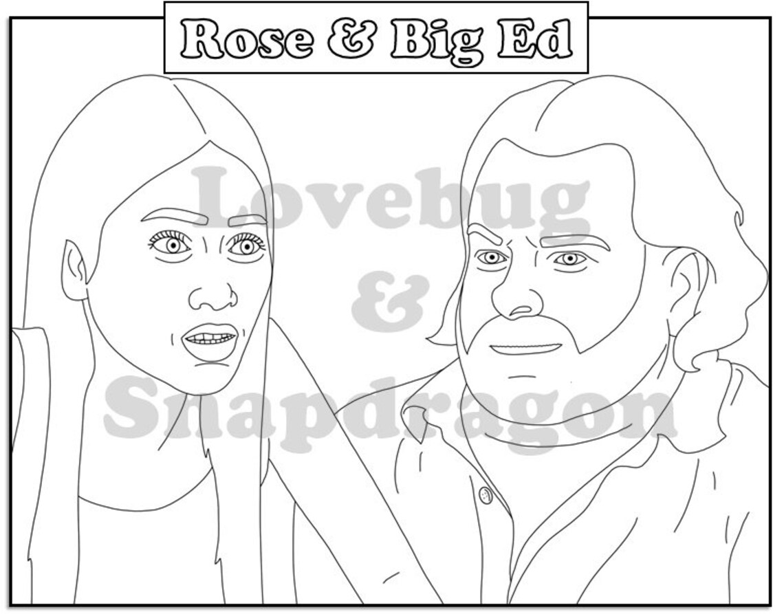 90 Day Fiance Digital Coloring Book // Instant Print PDF - Etsy