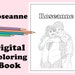Roseanne Digital Coloring Book // Instant Print PDF File | Etsy