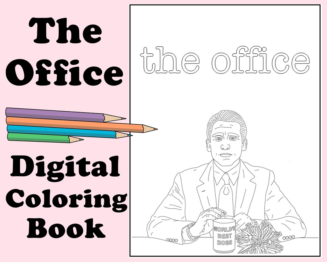 The Office Coloring Book: Hand-drawn TV Show Art (digital PDF) - Etsy