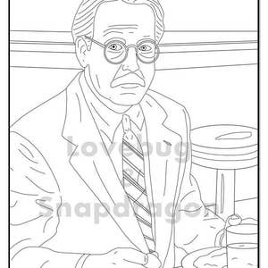 Roseanne Digital Coloring Book // Instant Print PDF File, Travel ...