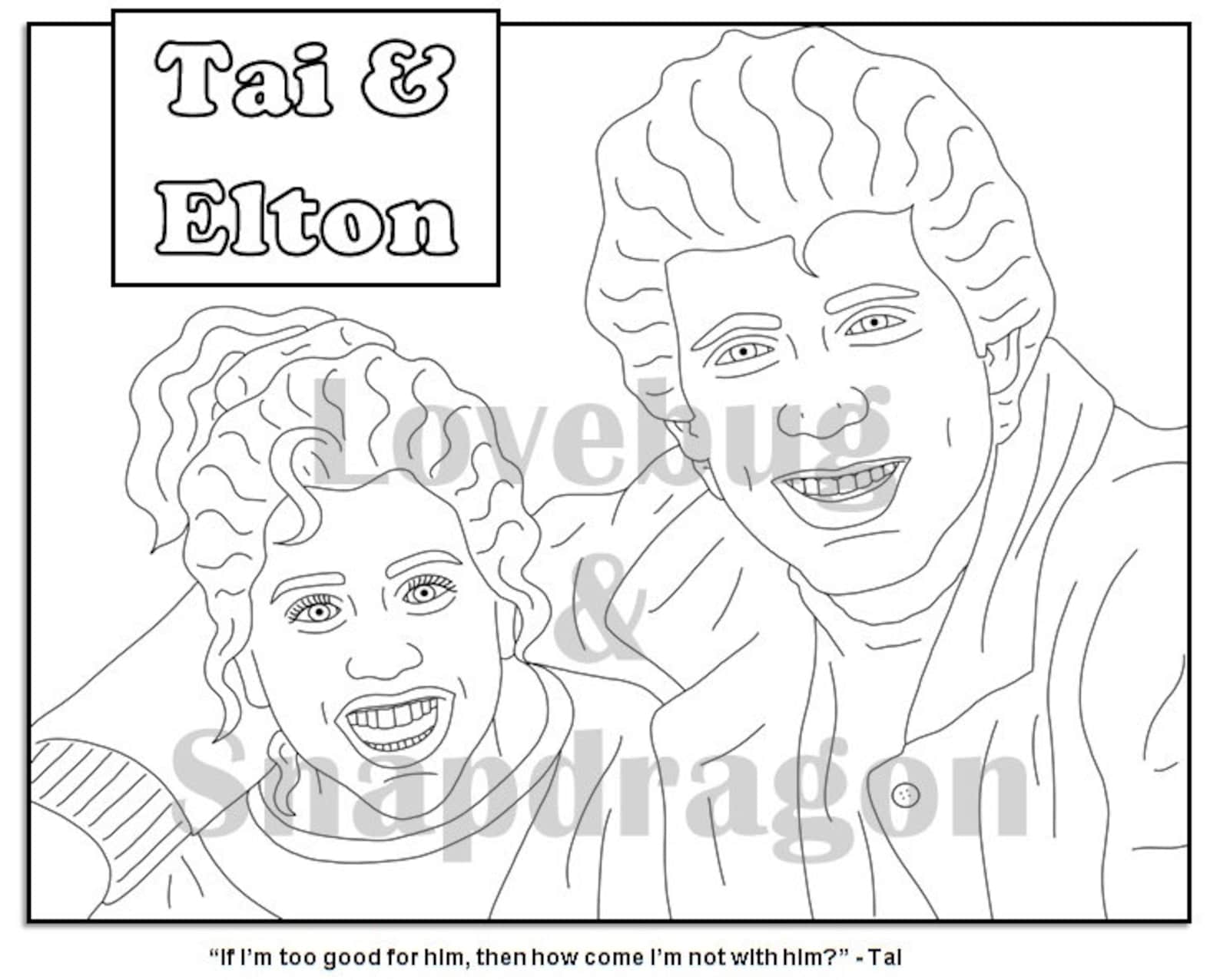 Clueless Digital Coloring Book // Instant Print Digital PDF | Etsy Canada