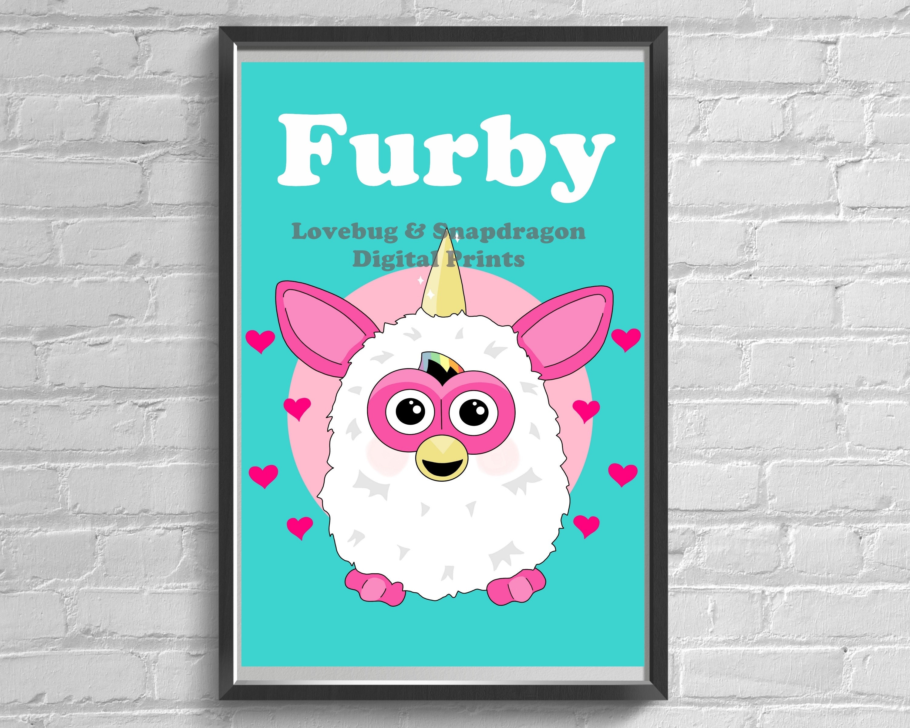 90s Furby Digital Print // Printable Wall Art, Poster, Digital Download ...