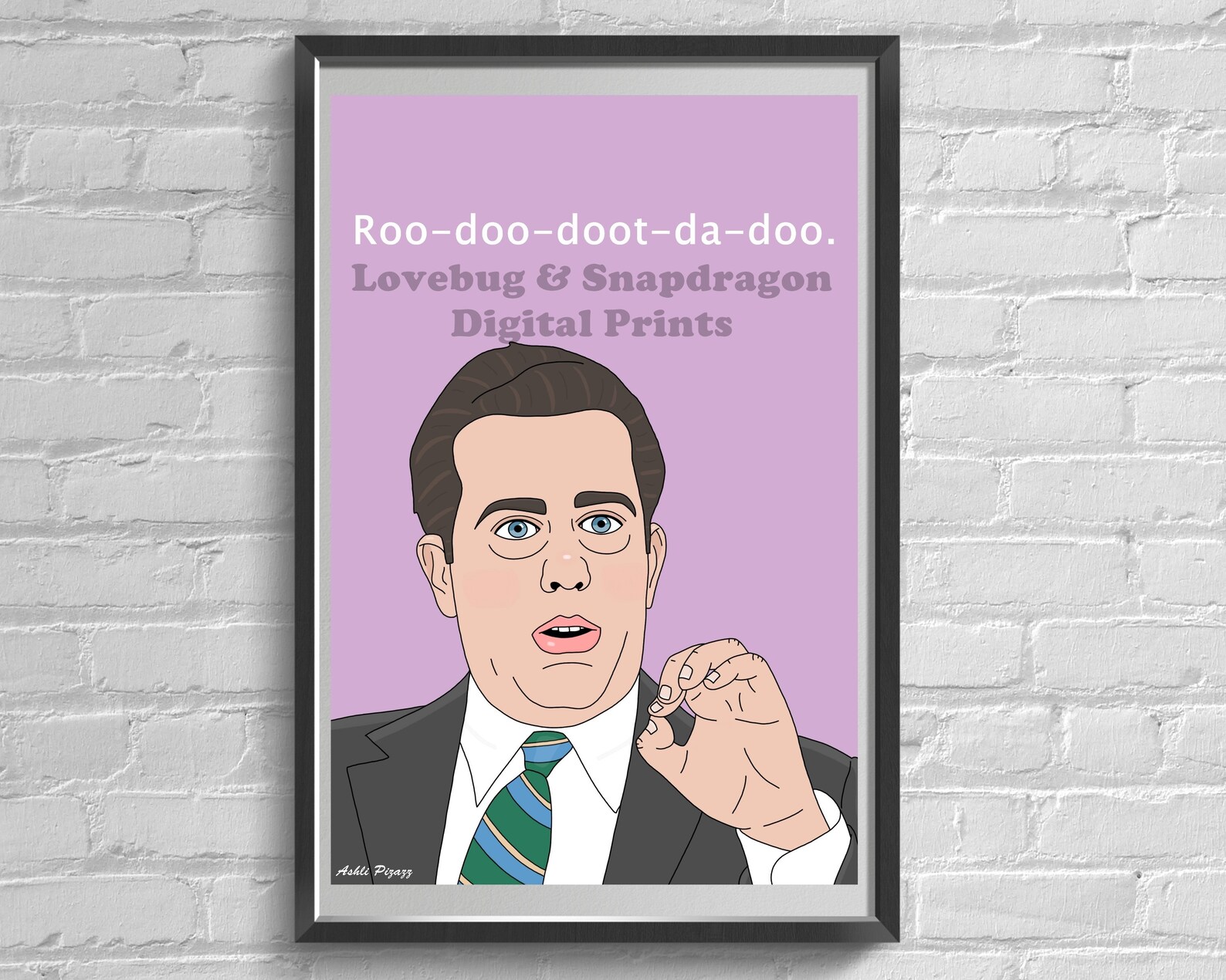 Andy Bernard 'roo-doo-doot-da-doo' Print - the Office Wall Art (digital ...
