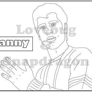 Grease Movie Coloring Book: Adult Art Therapy (printable PDF) - Etsy