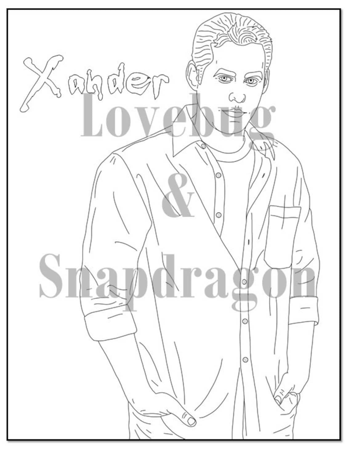 Buffy The Vampire Slayer Coloring Pages Sketch Coloring Page