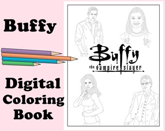 Coloring Pages Buffy the Vampire Slayer - Etsy
