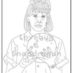 Roseanne Digital Coloring Book // Instant Print PDF File, Travel ...