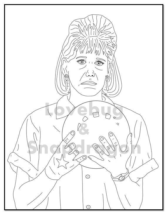 Roseanne Digital Coloring Book // Instant Print PDF File | Etsy
