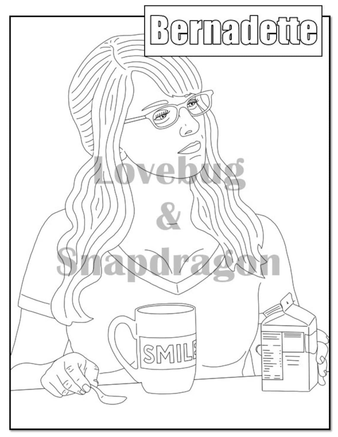 Big Bang Theory Drawing Sketch Coloring Page