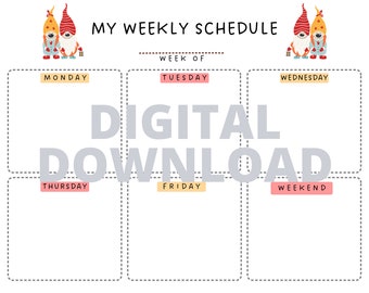 Weekly Planner in Gift (holiday Edition): Minimalist 7-day Planner ...