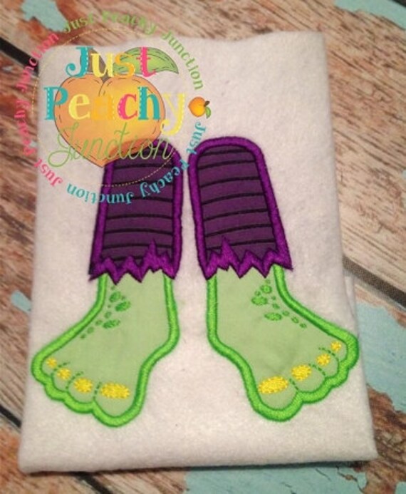 Monster Feet Applique Machine Embroidery Design | Etsy
