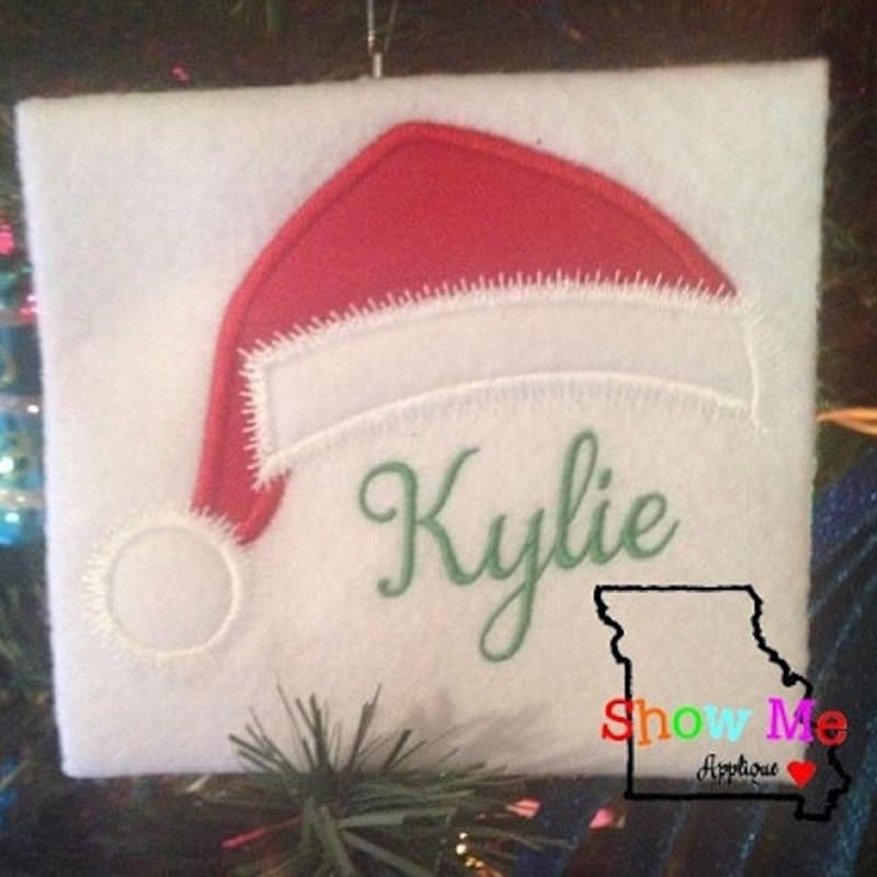 Santa Hat Embroidery - Etsy