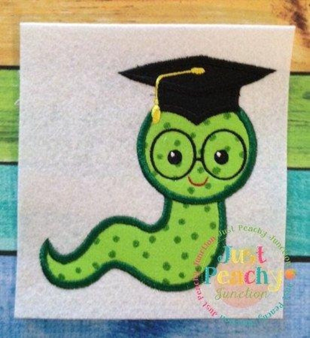 B2S Bookworm Applique Machine Embroidery Design - Etsy