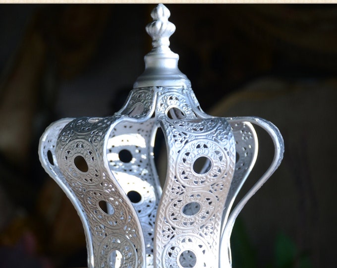 Silver Crown Metal, Decoration Cake Topper Ornament or Embellish It for ...