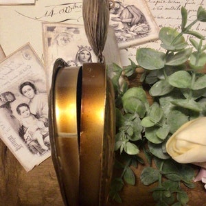 Sacred Heart Large Embossed Prayer Box or Rosary Box in Gold Antique ...