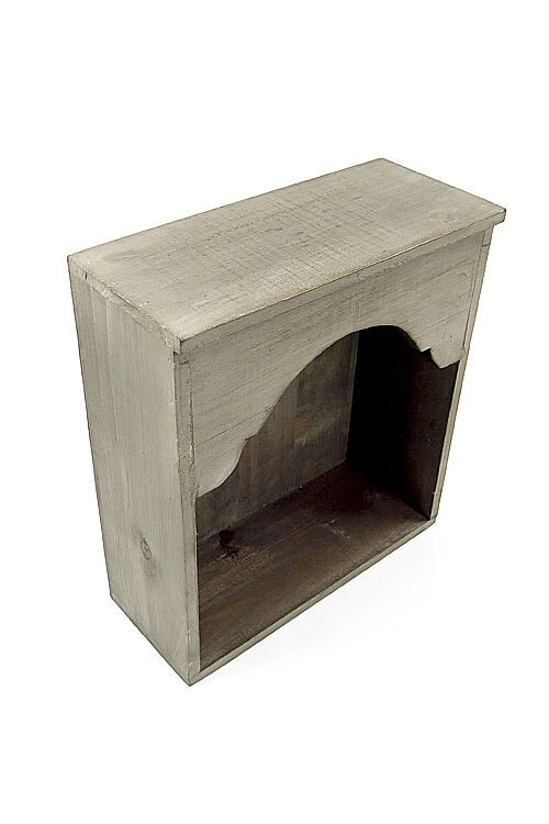 Rustic Wall Hanging or Tabletop Reliquary Niche Box from Recycled Pine