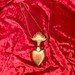 Gold Sacred Flaming Heart Decanter Style Urn With Chain Gold - Etsy
