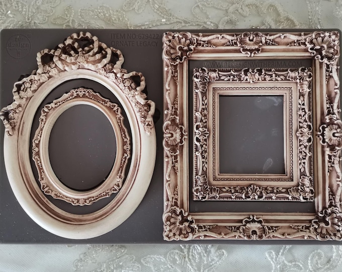 Ornate Legacy Frame Silicone Mould Vintage Baroque Decor Frames by ...