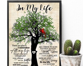 In My Life Poster | Etsy
