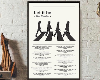 Let It Be Lyrics | Etsy