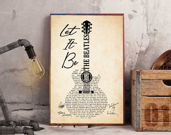 Let It Be Beatles | Etsy