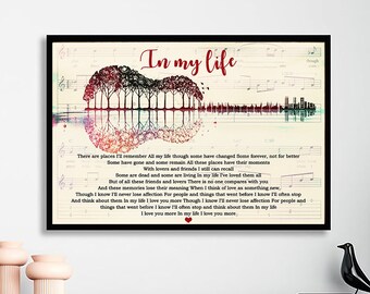 In My Life Poster | Etsy