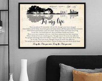 In My Life Poster | Etsy