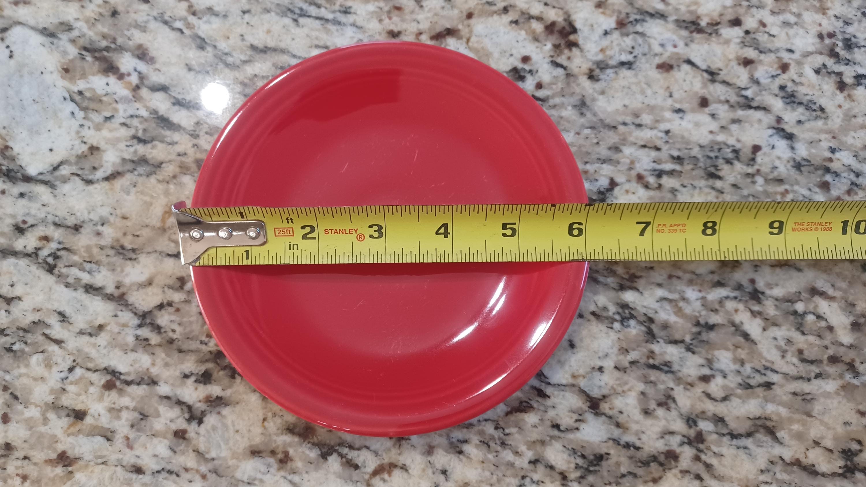 Fiestaware Scarlet Small Appetizer Plate Homer Laughlin - Etsy