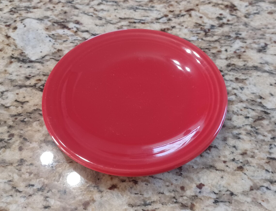 Fiestaware Scarlet Small Appetizer Plate Homer Laughlin - Etsy