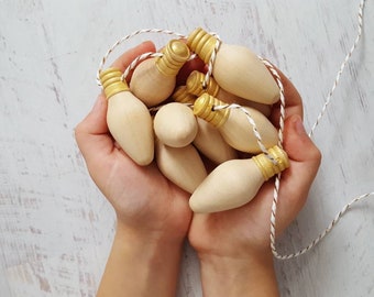 Light bulb garland | Etsy