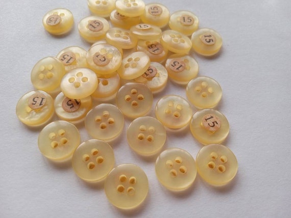 Yellow Sewing Button