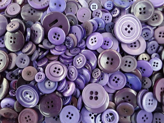 Purple Sewing Button Mix 5 to 30mm | Etsy