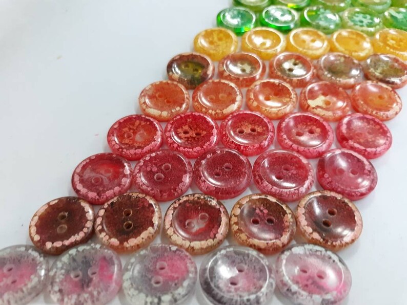 13 Button Rainbow of Colors 5/8 Inch Small Statement Buttons - Etsy