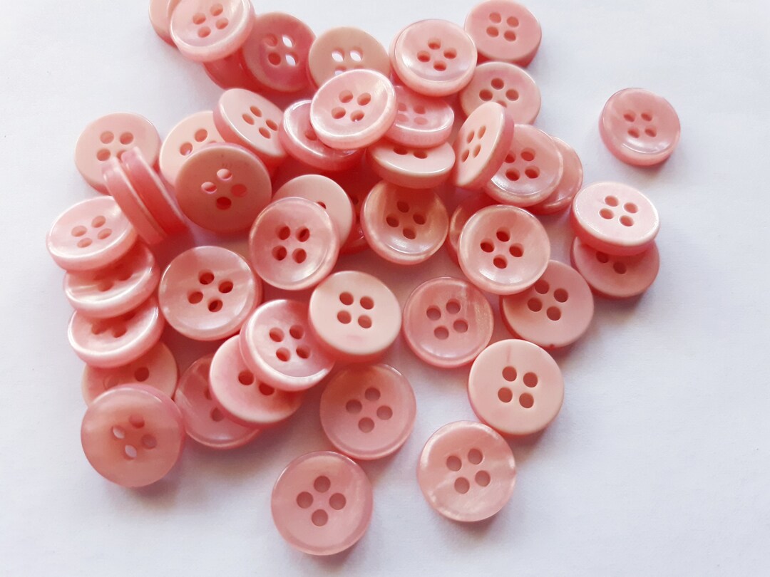50 Peach Sewing Buttons 7/16 Inch in Size EHC - Etsy