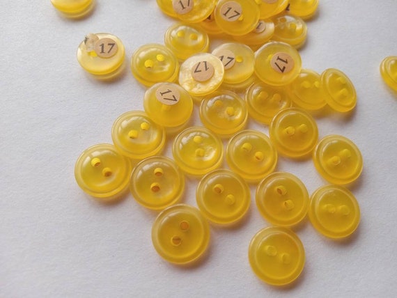 Yellow Sewing Button