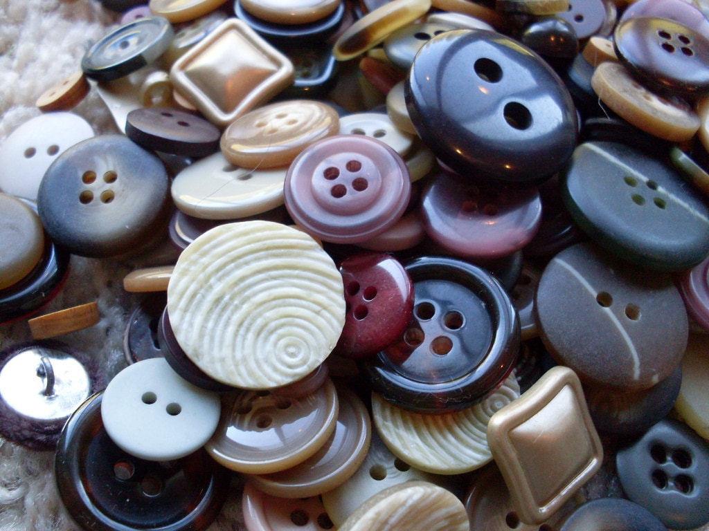 Natural Button Mix 5 to 30mm - Etsy