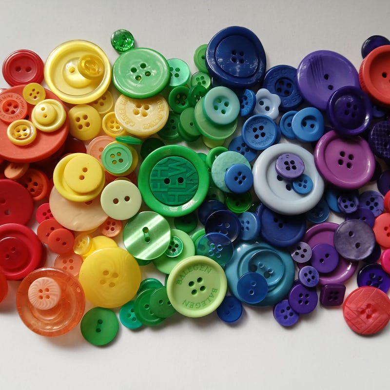 Colorful Buttons - Etsy