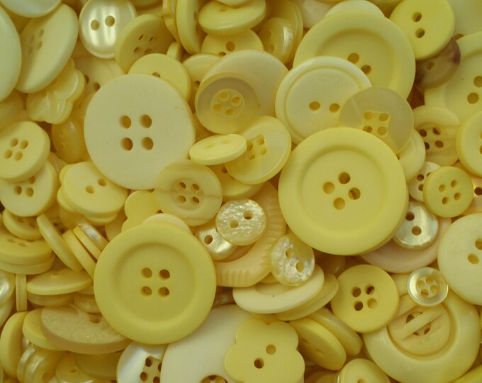 Yellow Sewing Button Mix 5 to 30mm - Etsy