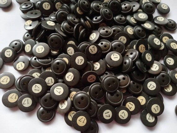 220 Vintage Dark Brown Sewing Buttons 13mm AFC - Etsy
