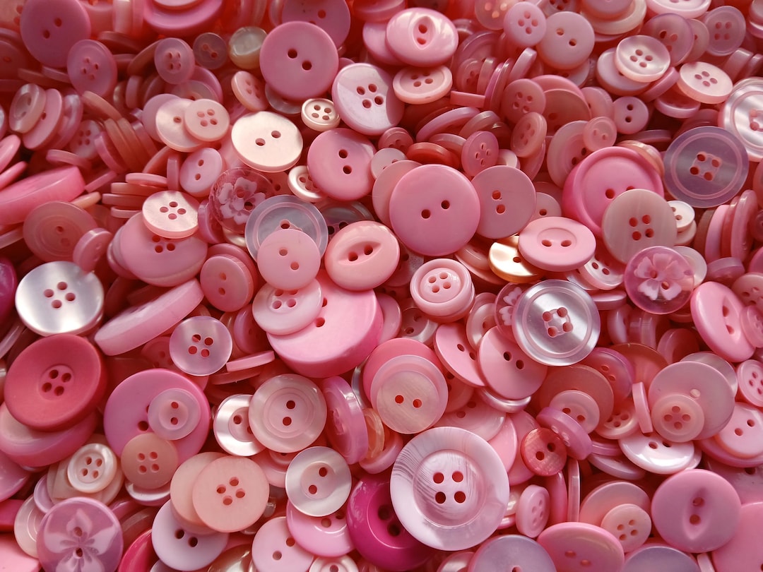 100 Pink Mix of Sewing Buttons 3.99 Shipping - Etsy
