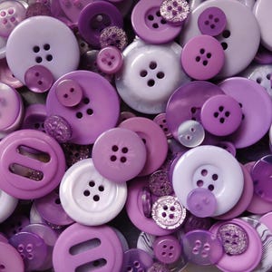 100 Purple Mix of Sewing Buttons 3.99 Shipping - Etsy