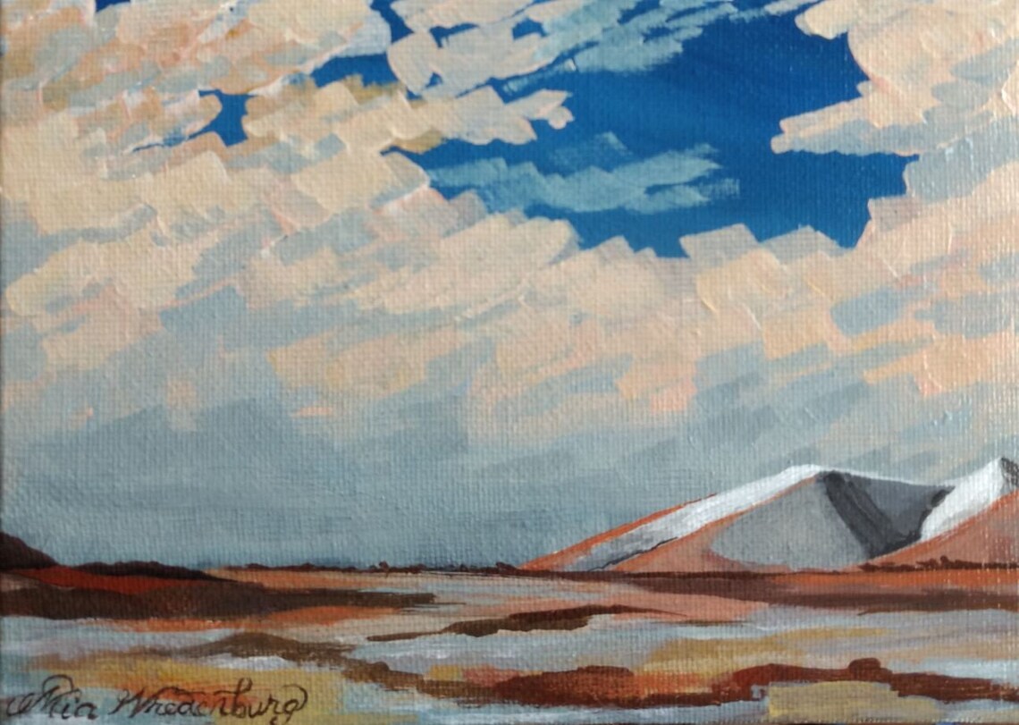 Warm and Cool Desert Landscape Cloudscape Sky Sunset Rain Snow Home ...